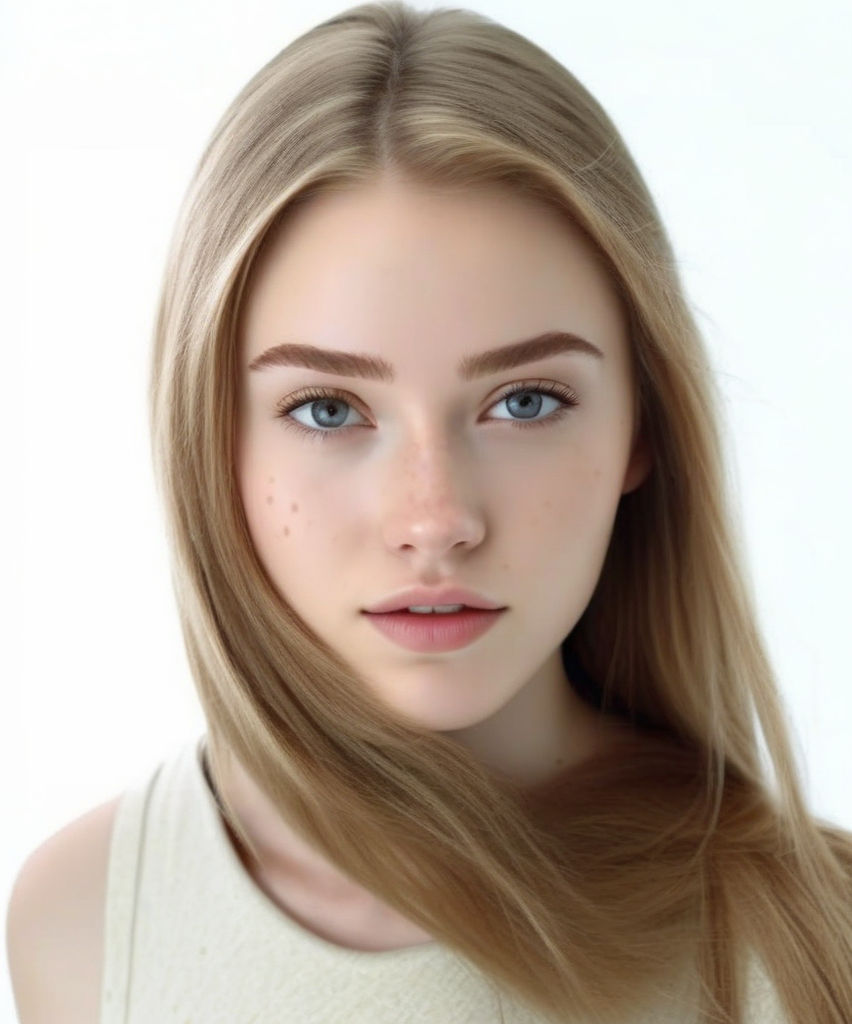 Portrait foto of a 20 years old girl with rough skin texture... by ...