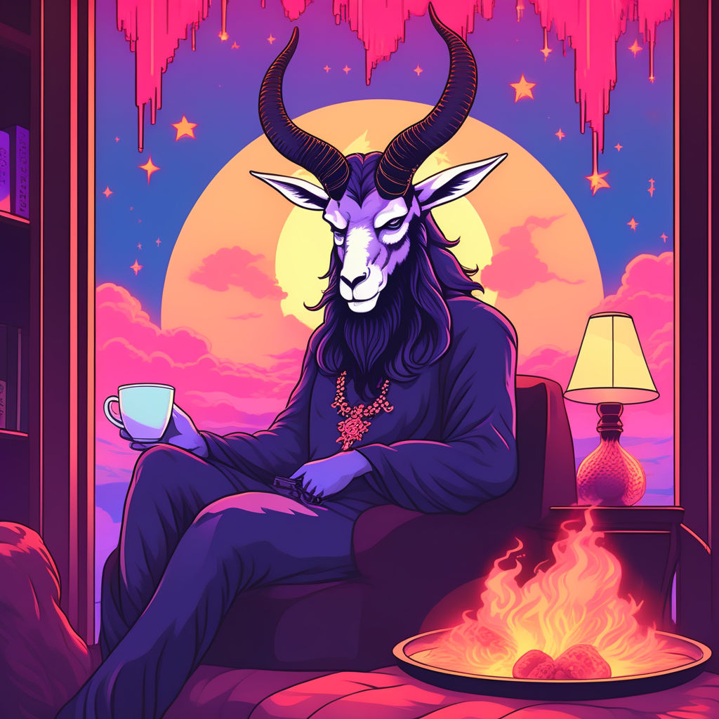 Lo Fi Baphomet and chill by Glen Runciter - Playground