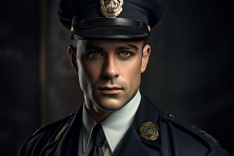 New york police detective 1920s portrait 35 years old muscu... by nick ...