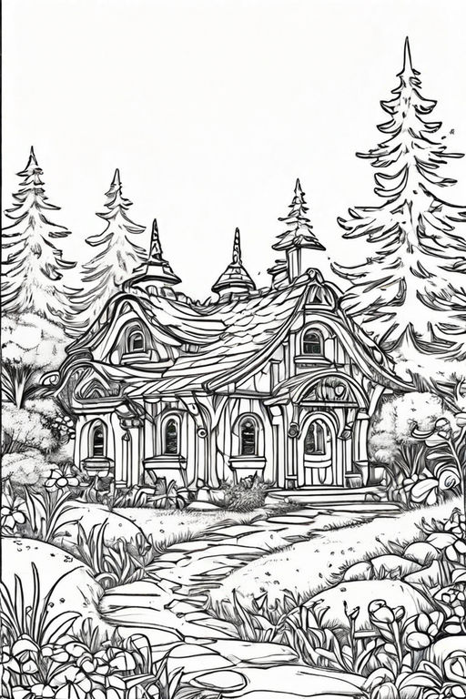 High detail coloring book page by Letty Gomez - Playground