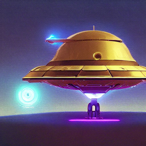 Design a ultra realistic mothership UFO frame with a gol... by ...