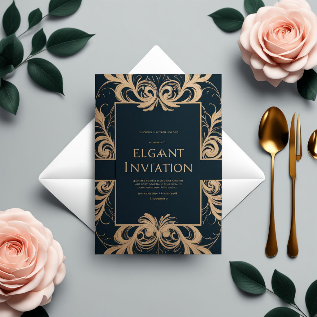 Mockup for elegant invitation cards by nicky - Playground