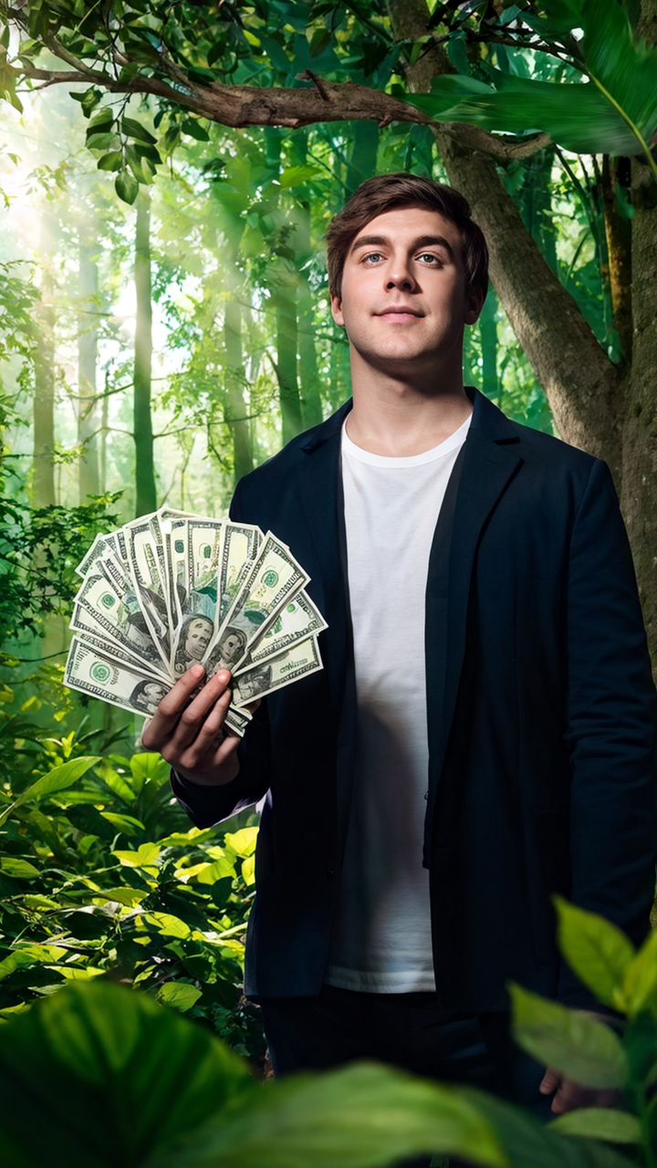 A digital render of the popular YouTuber Mr Beast standing u... by Sean ...