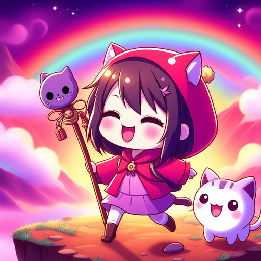 In anime cartoon style by Rotina Staples - Playground