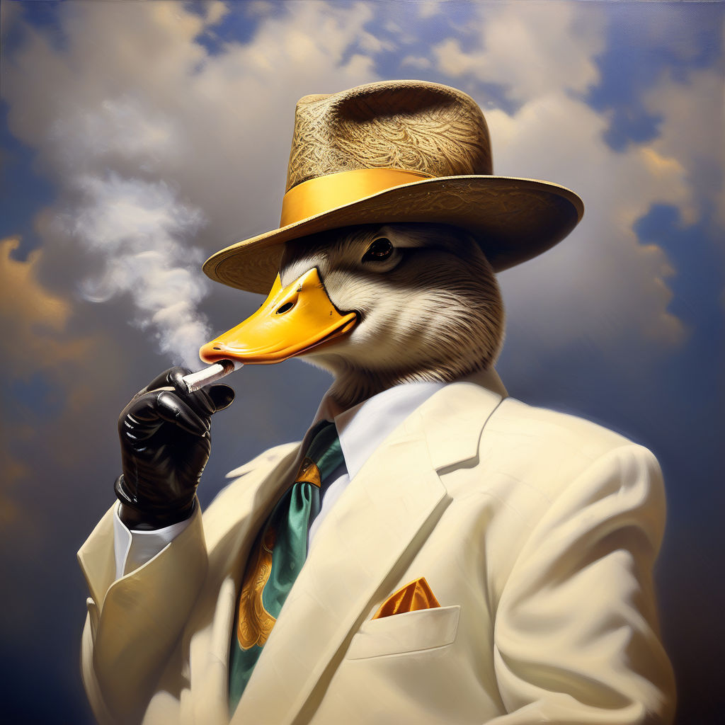 Duck smoking a cohiba by Sebastian Filip - Playground