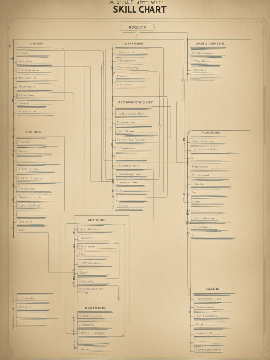 A skill chart with empty placeholders for a firearm skill tr... by ...