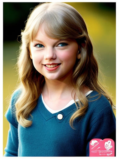 Smiling Taylor Swift as child by 정은영 - Playground