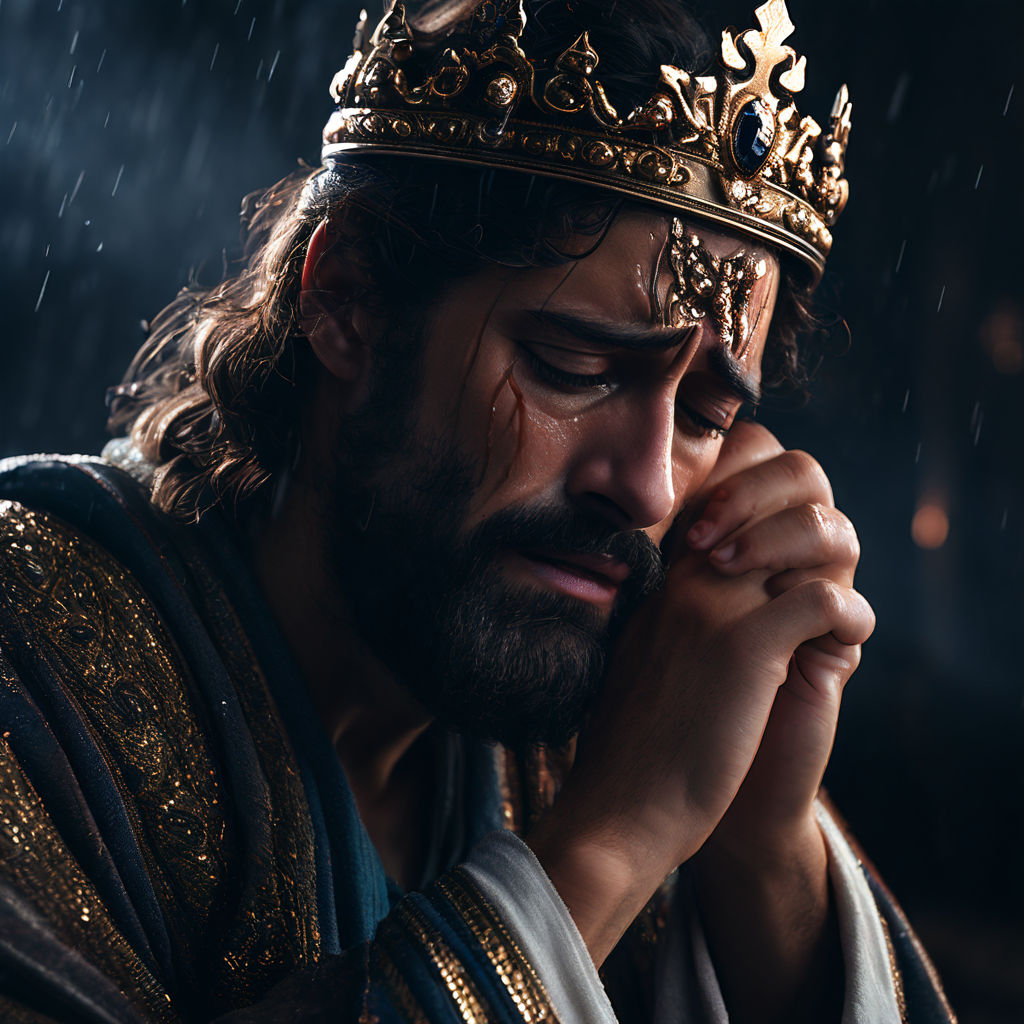King david sad and crying cinematic 8k by Fé & Coragem - Playground