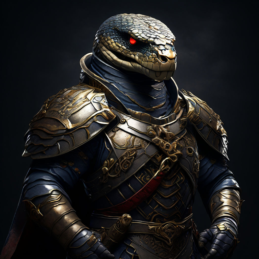 Snake with armour and sword by DS1CK - Playground
