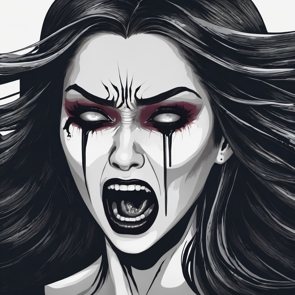 A scary banshee crying by Mysteria - Playground