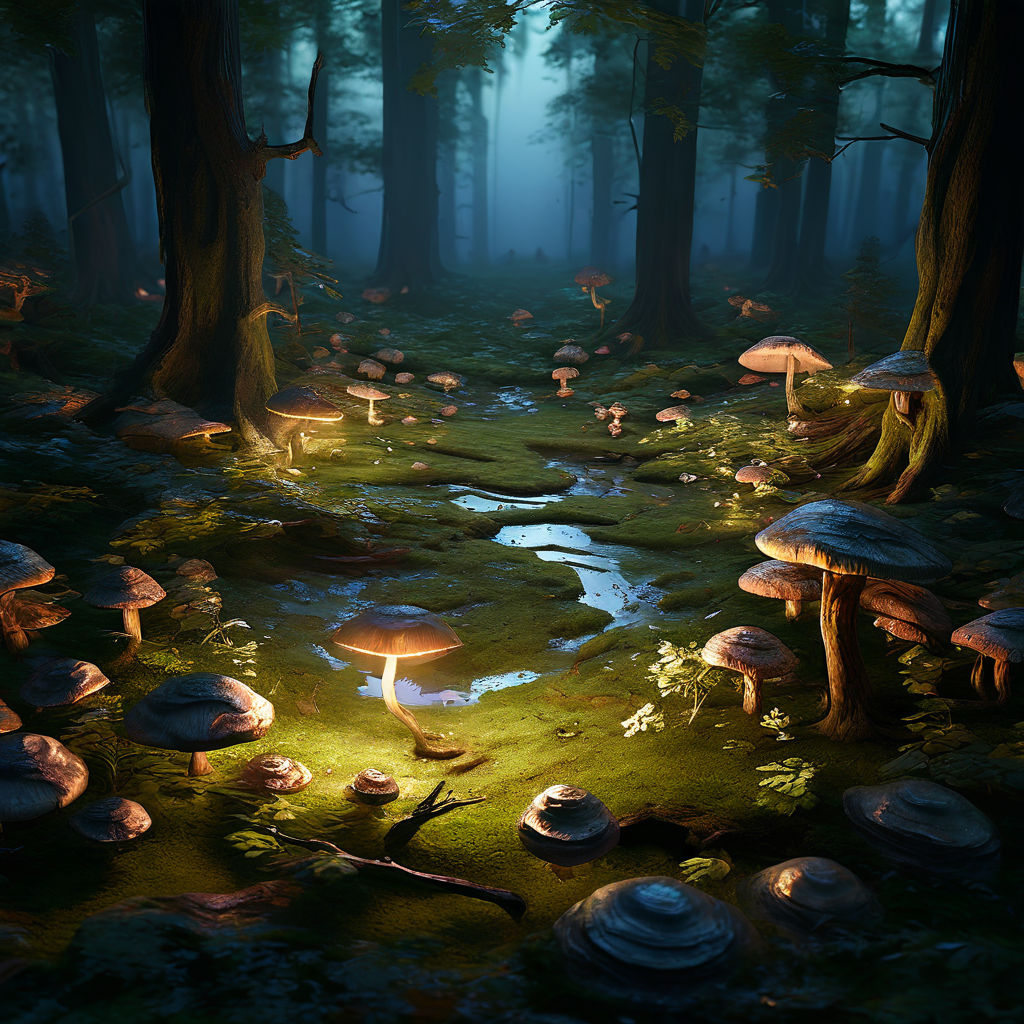 DnD inspired forest glade battlemap featuring a circular arr... by ...