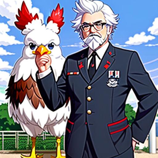 Anime Colonel Sanders by GalaxtaGaming - Playground