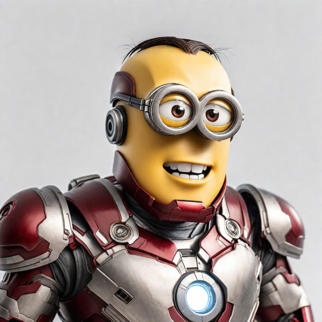 A minion dressed in Iron Man armor from the MCU by sanek73rus333 ...