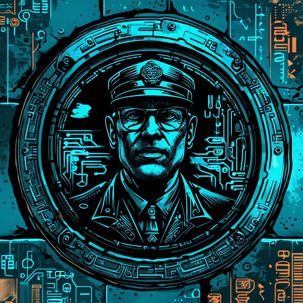 Make cool art of a manhole but make it cyber themed by Lucas Zhang ...