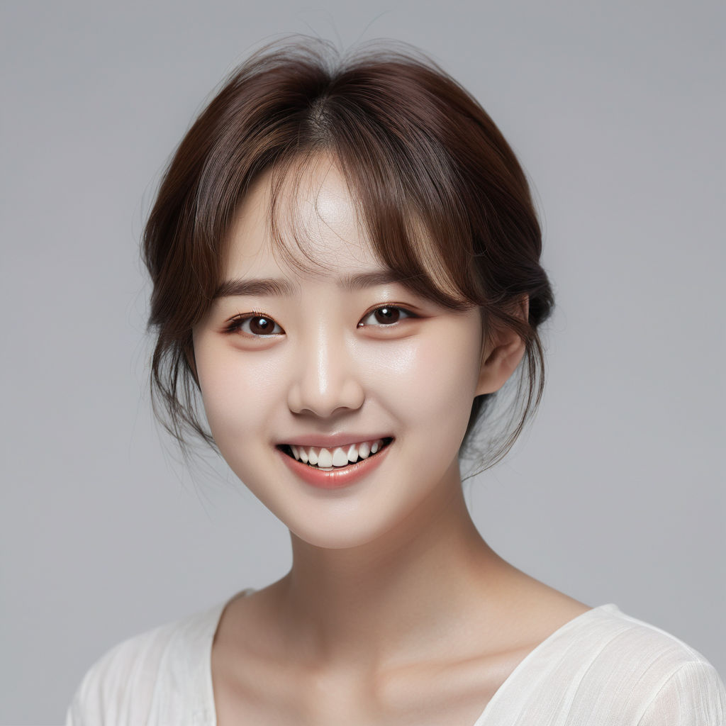 Portrait Of Jin Se Yeon Styled As An Asian Girl With Short B By Din Shivasekhara Playground
