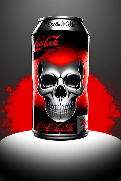 Cyberpunk Skull shaped Coca Cola as a toxic can by nazmul haque ...