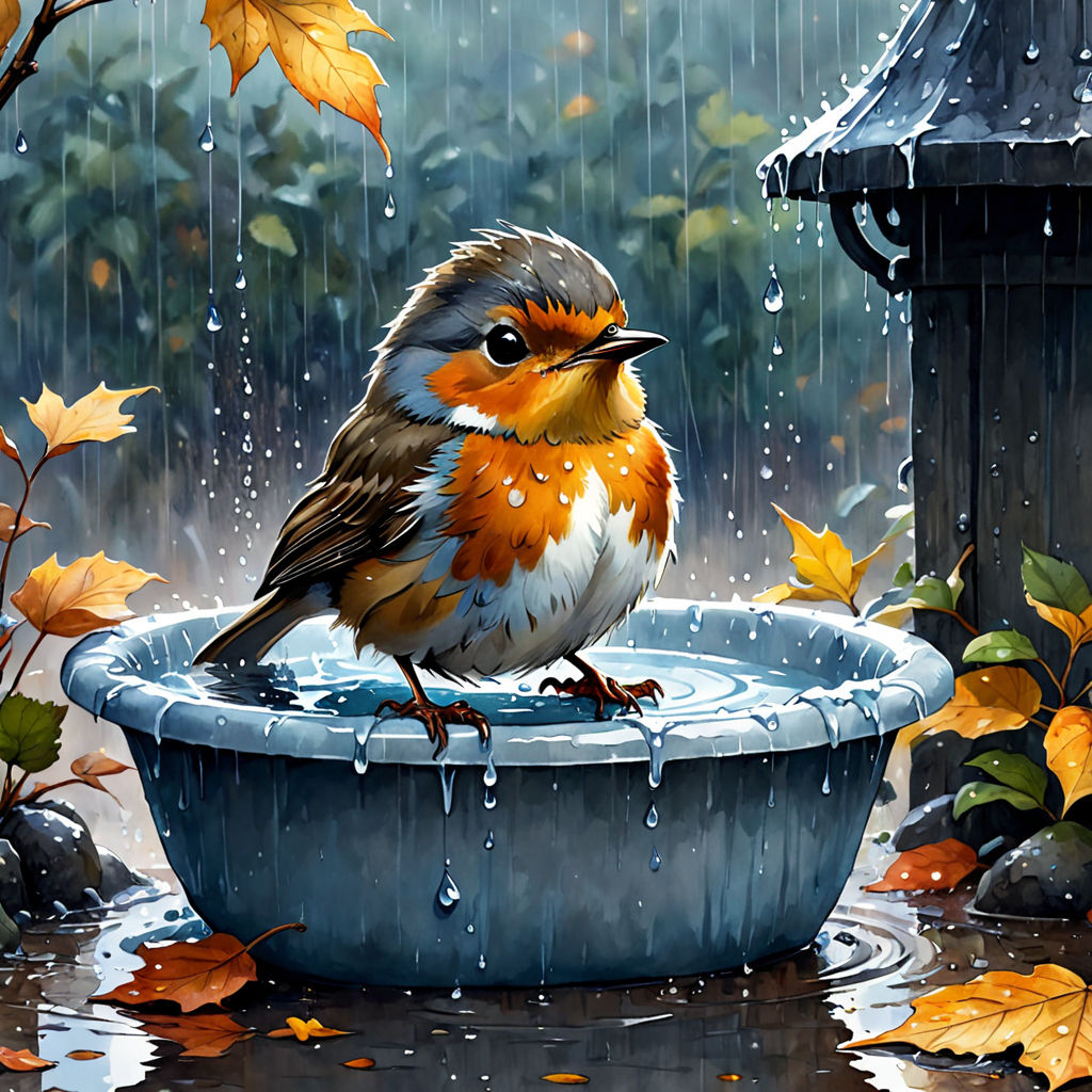 Watercolor painting by angela romeo - Playground