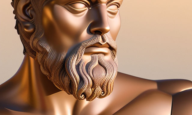 Image of a full-body statue depicting a muscular by Christian Müller ...