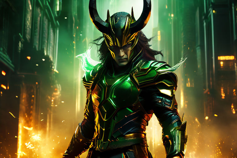 Loki in a dynamic pose by Mr Wizard - Playground