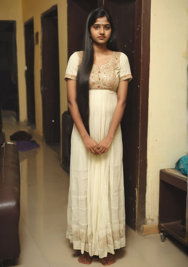 Beautiful long hair indian women (( very long hair til knee... by komal ...