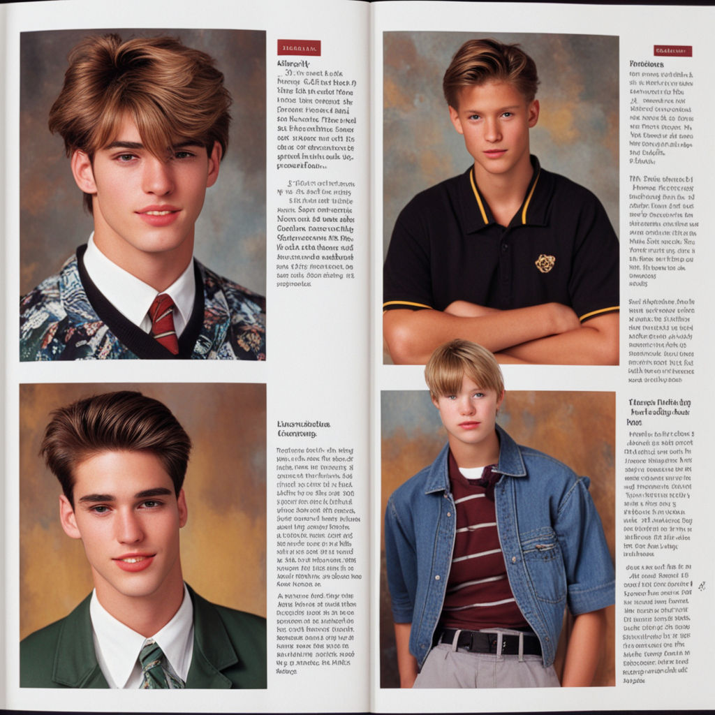 The stylish guy in America's school yearbook of the 90s by Максим ...