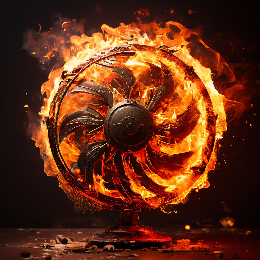 A fan on fire by Danilo Boccato - Playground