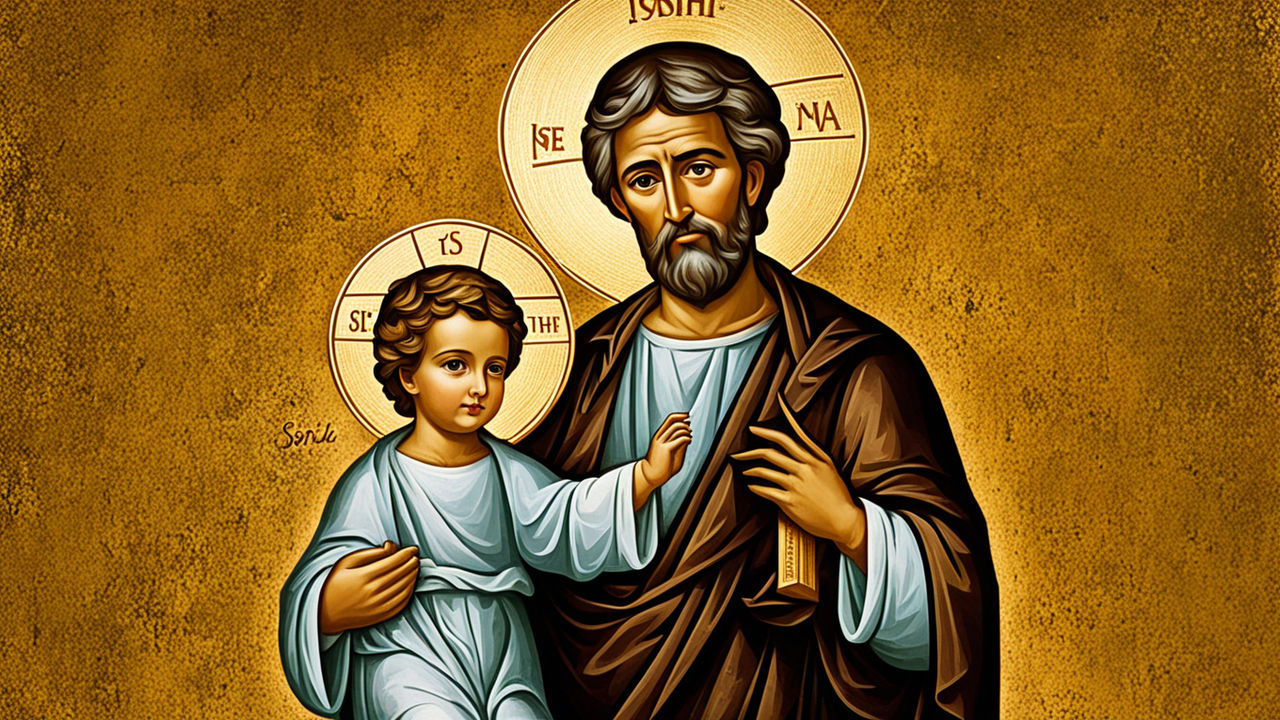 Make an epic image of saint joseph by Luciano Fontinele - Playground