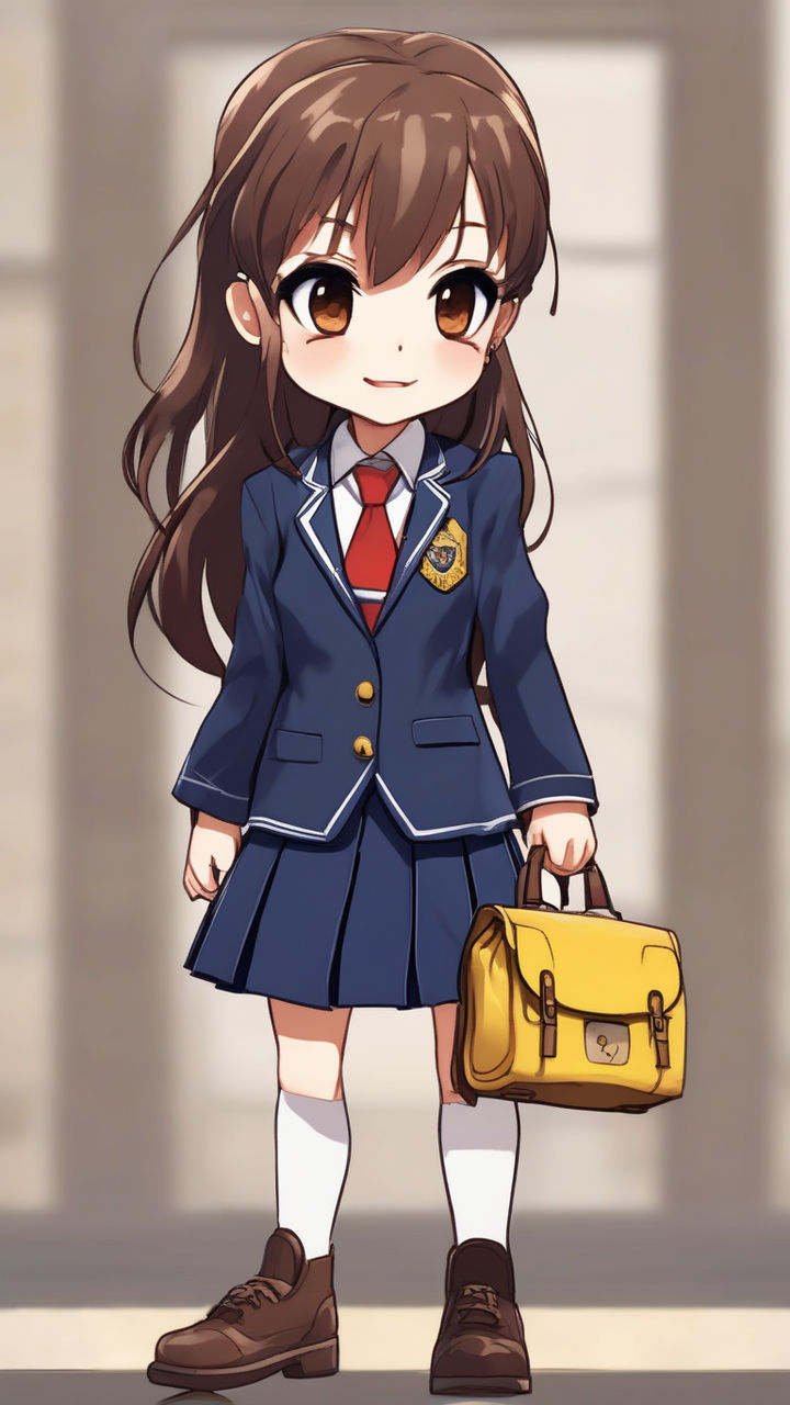 The image shows a chibi-style character by Maria Flaviane - Playground