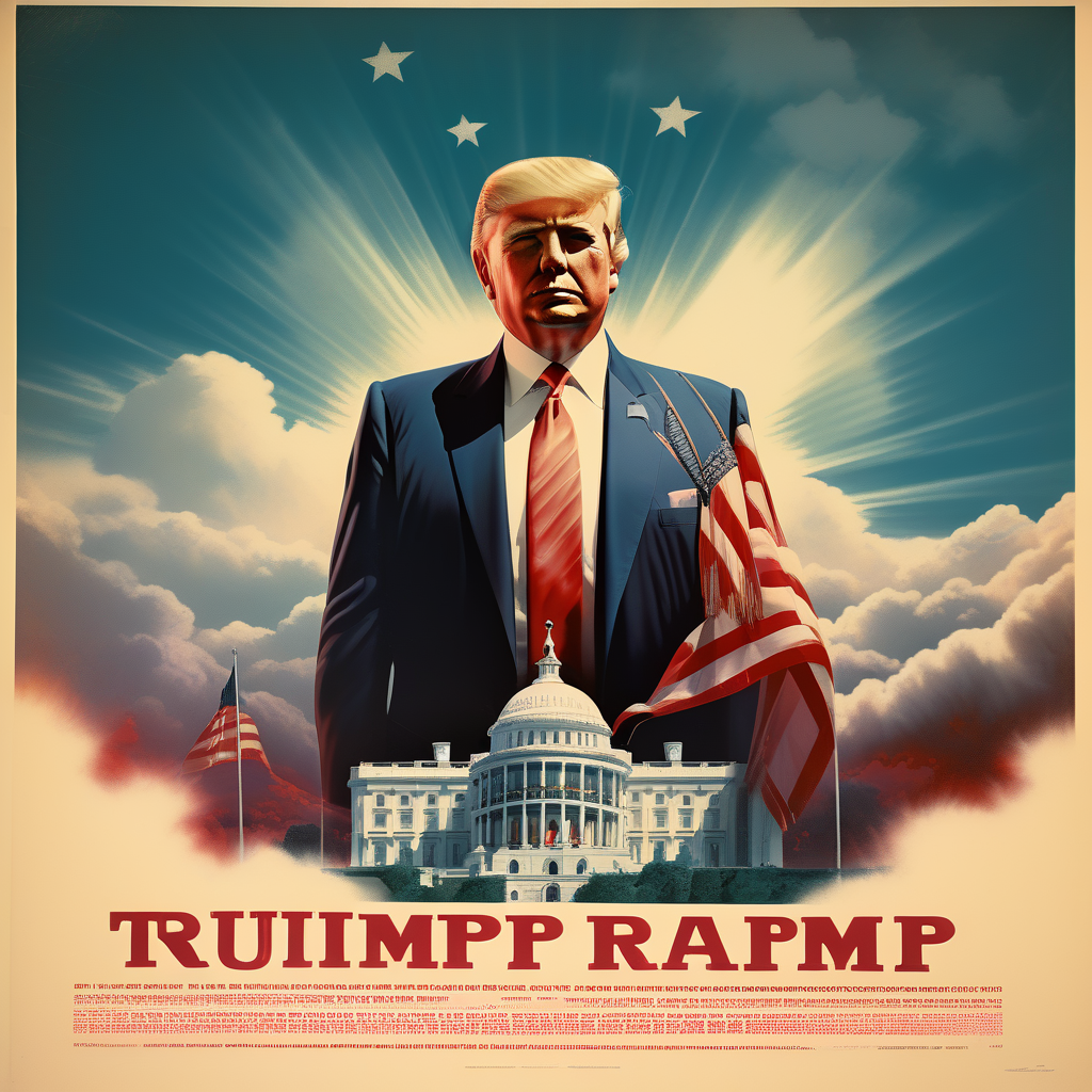 Make a vintage style propaganda poster for trump by James Eastley ...