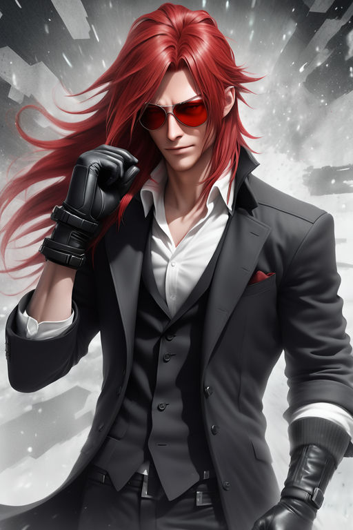 Comic-style illustration of Reno from Final Fantasy advent c... by ilky ...