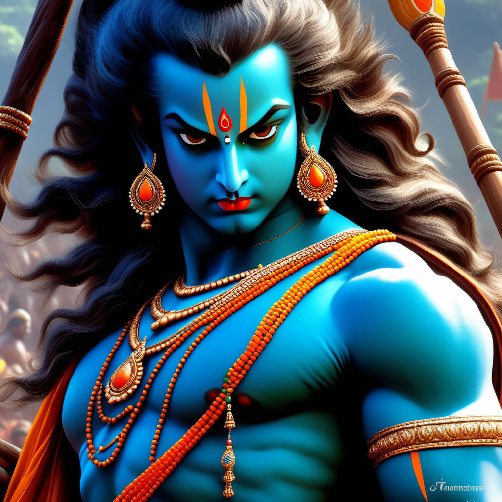 Lord Rama by Manohar choudhary - Playground