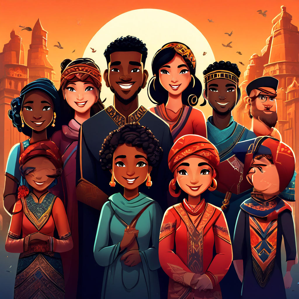 Different culture together animated by Arlen Apacible - Playground