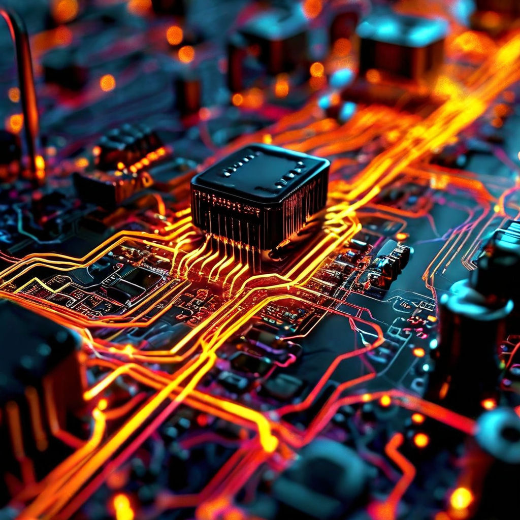 A magnified digital sketch of advanced battery fusion system... by toon ...