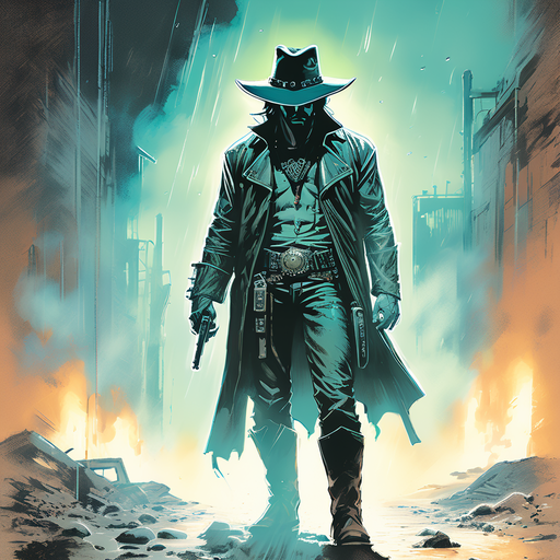 Dark magic cowboy drawing masterpiece by Torgab - Playground