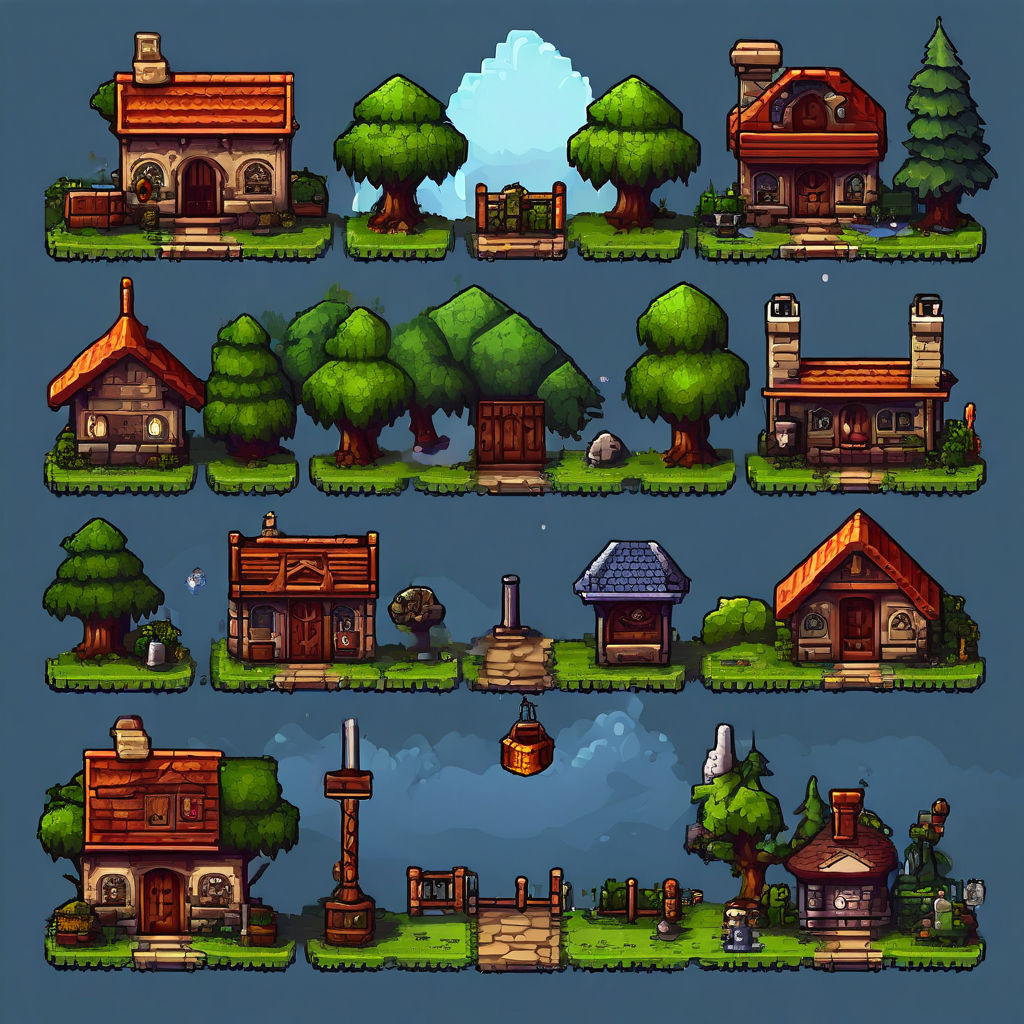 rpg pixel overworld sprites by Kelsey Elsemore - Playground