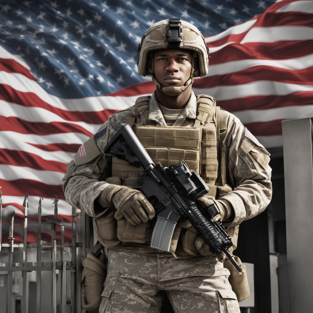 American soldier by Dec Jimmy - Playground