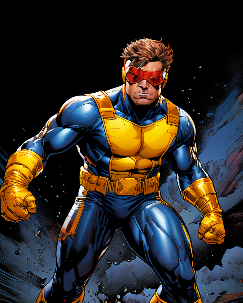 Cyclops from x men in an action pose by Prototype onthemic - Playground