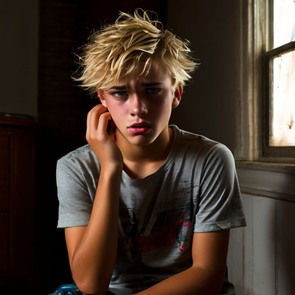 14 year old Teen boy by Herb Young - Playground