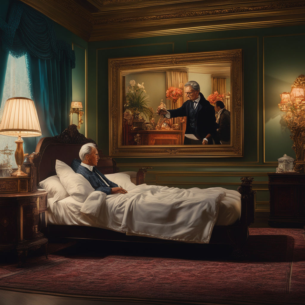 A scene from the movie The Exorcist crossed with the art of ... by ...