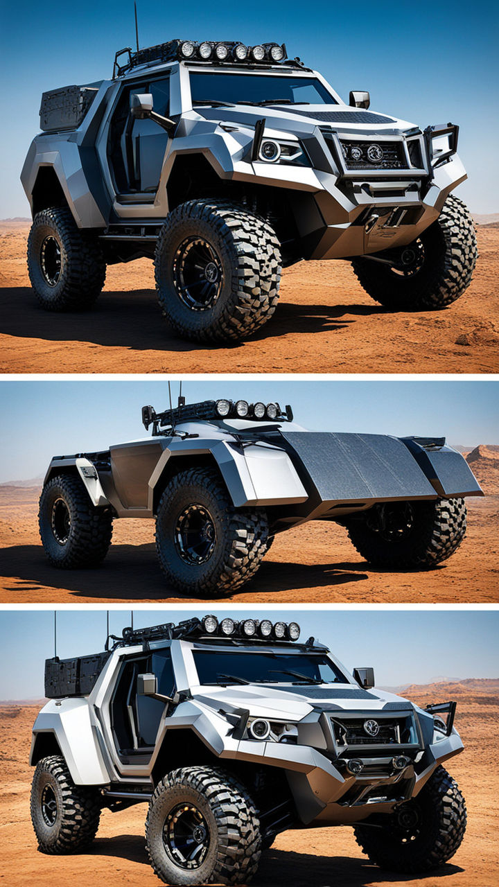 Create a detailed and cinematic image of Rhino as an Off-Roa... by ...