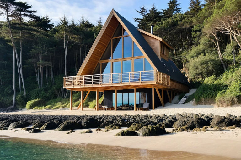 A-frame wooden house near the sea. Private residence on the ... by max ...