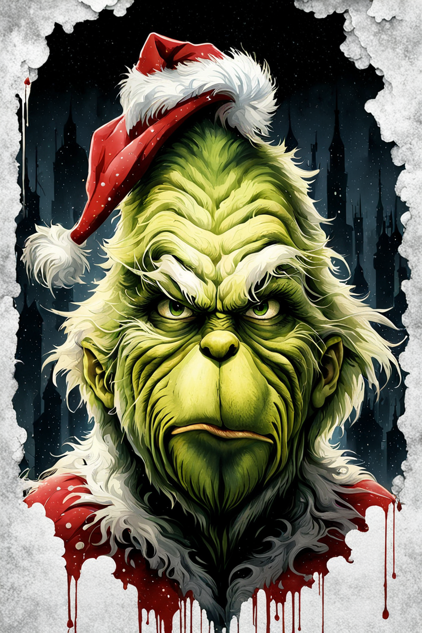 Grinch with a scowl by Bish - Playground