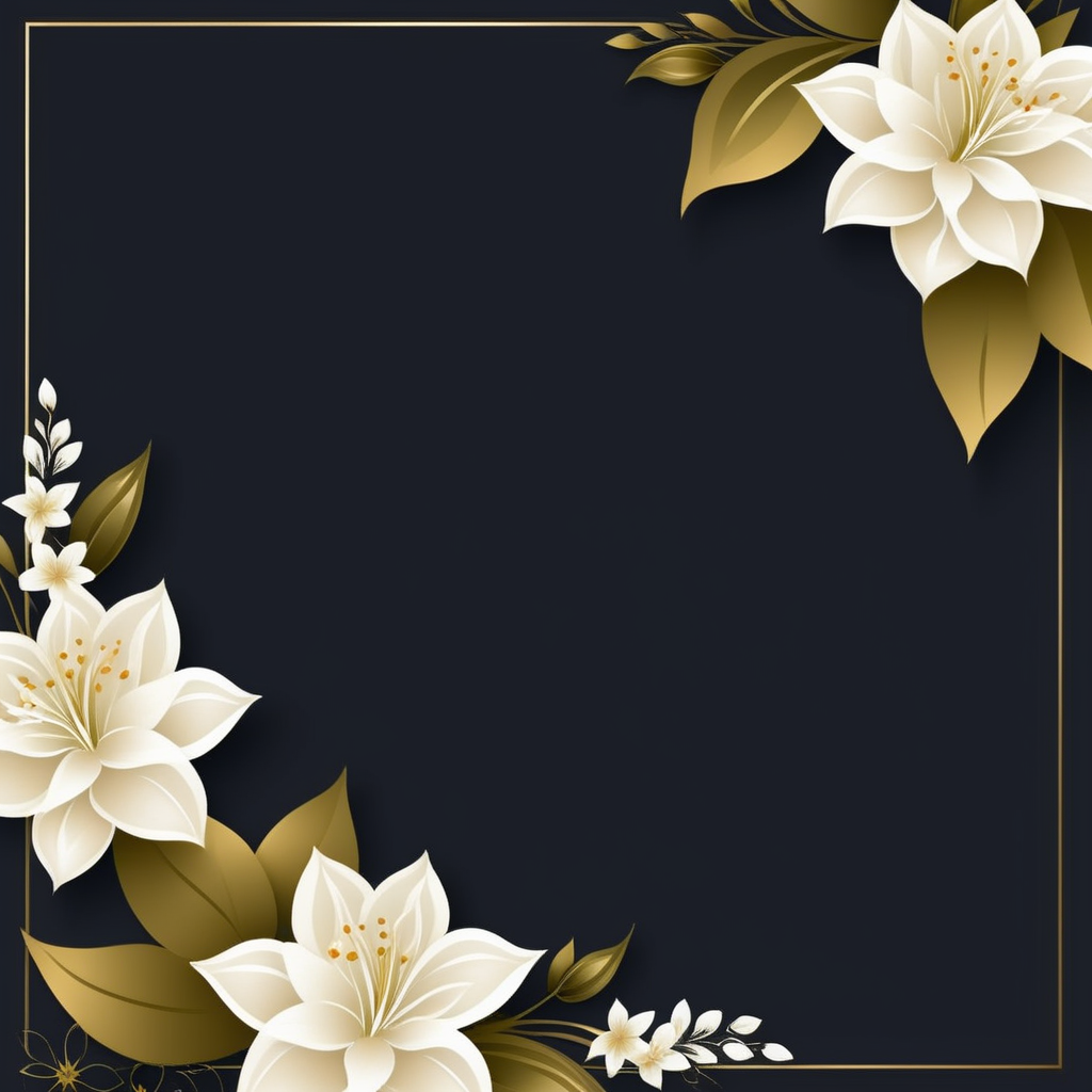 Elegant flowers for page borders on a funeral program desig... by D ...