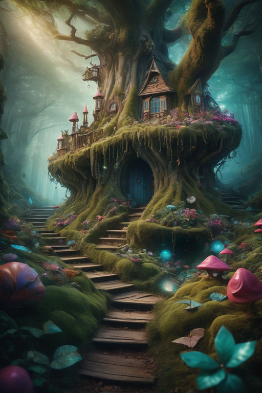 Color photographs of creative fantasy worlds by caifu wu - Playground