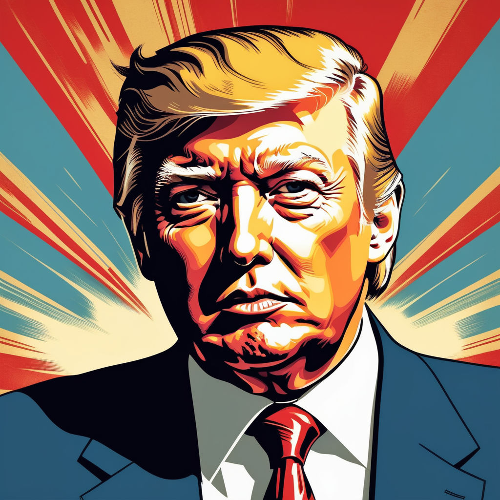 Donald Trump as Superhero by Рустам Юсупов - Playground