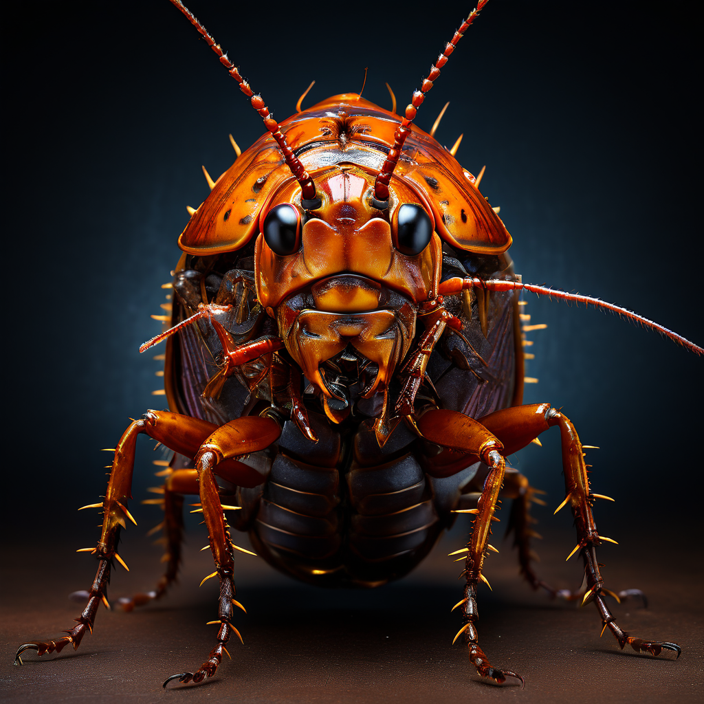 A terrifying cockroach with a human like body with muscles a... by ...