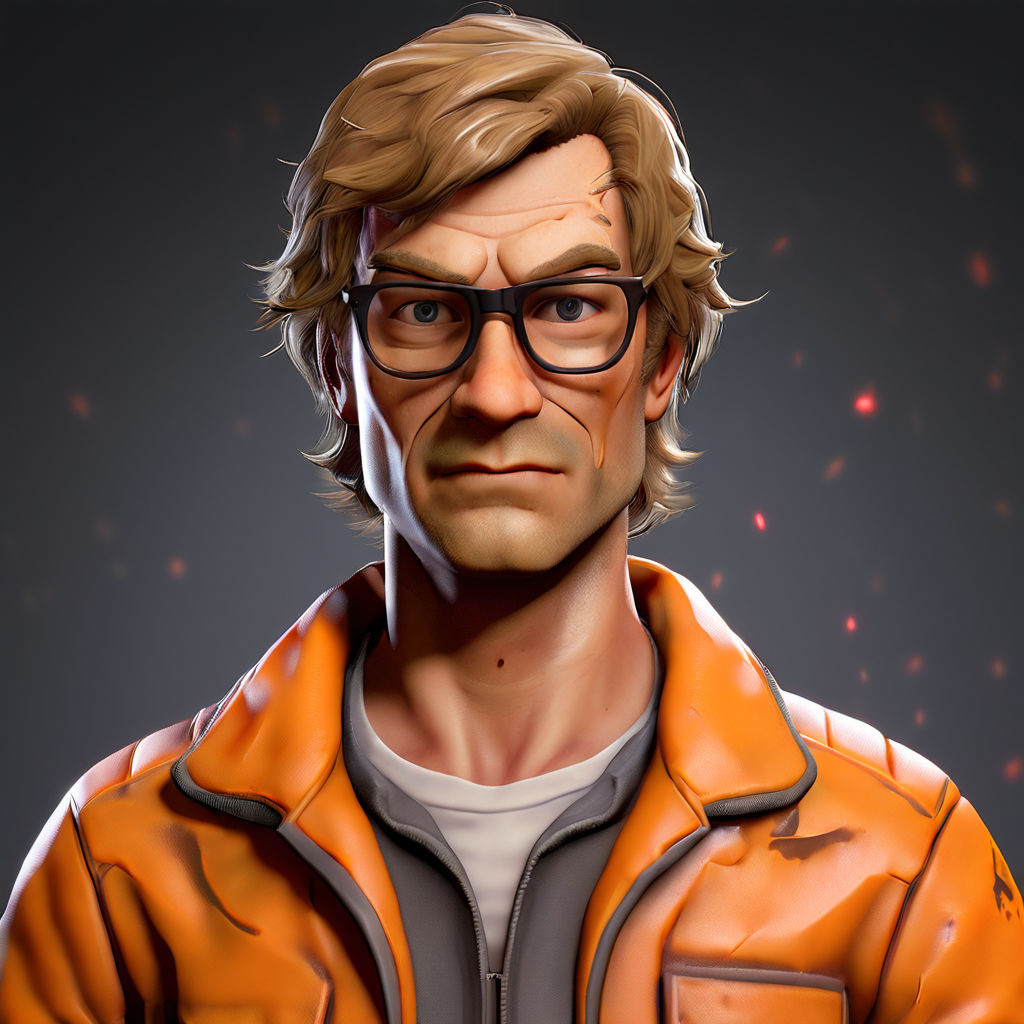 Make me Jeffrey dahmer as a fortnite style character. Make i... by ...