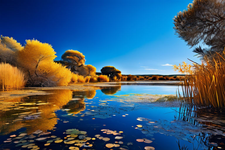 A stunning wildlife photograph of a vibrant ecosystem with a... by ...