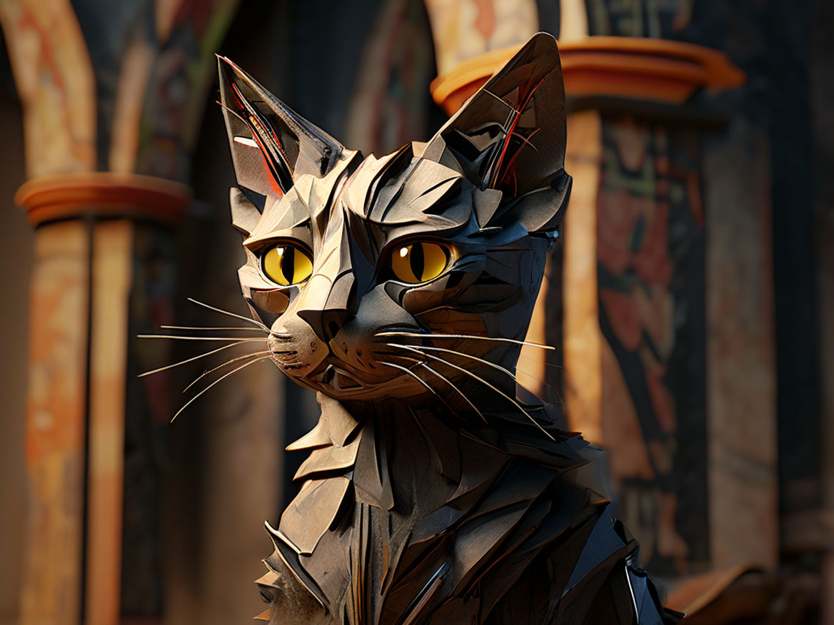 A cat character 3D CGI by Ronald Mont Chevallier - Playground