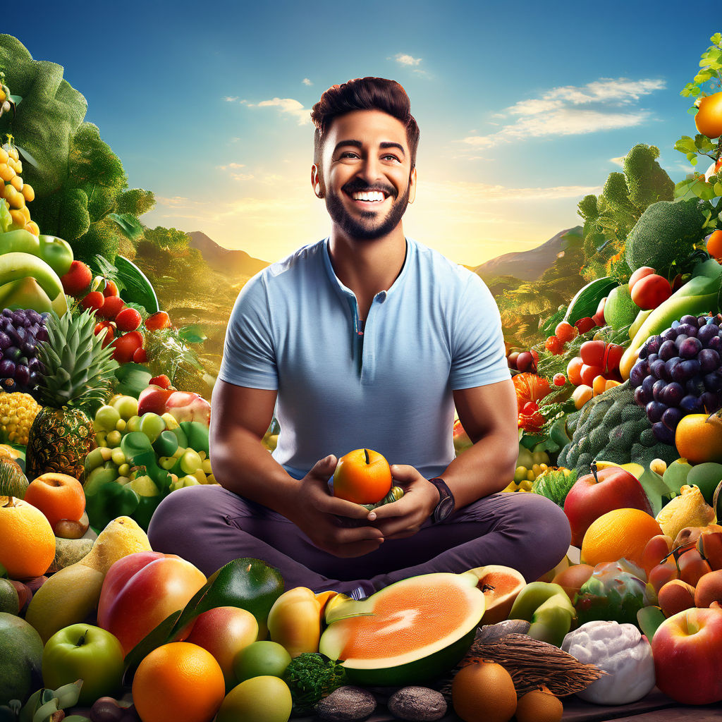 Create a 3D ultra realistic image of a healthy person who is... by Just ...